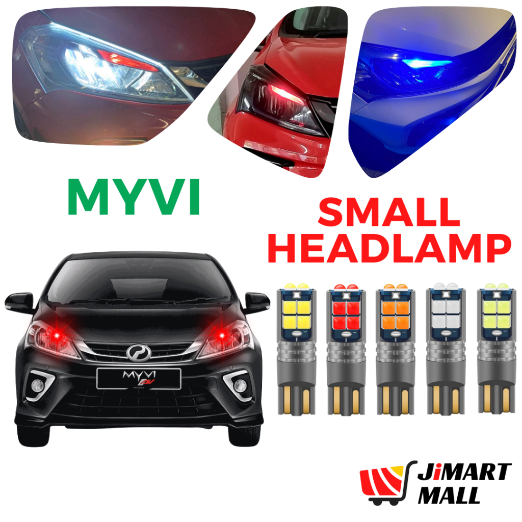 PERODUA MYVI 3 SMALL HEADLAMP LED BULB RGB Remote Head Lamp Light Lampu ...