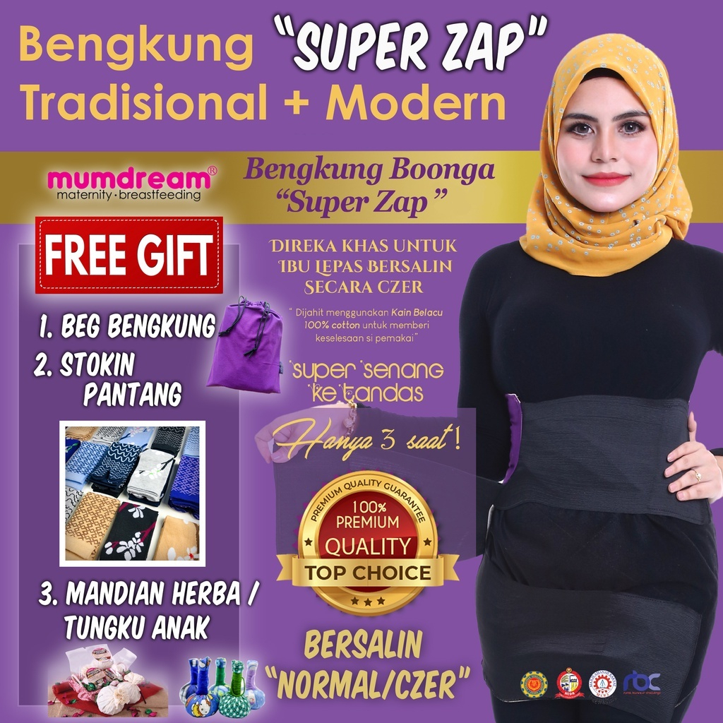 Bengkung Bersalin "SUPER ZAP" Bersalin Normal/Czer Bengkung Perut ...