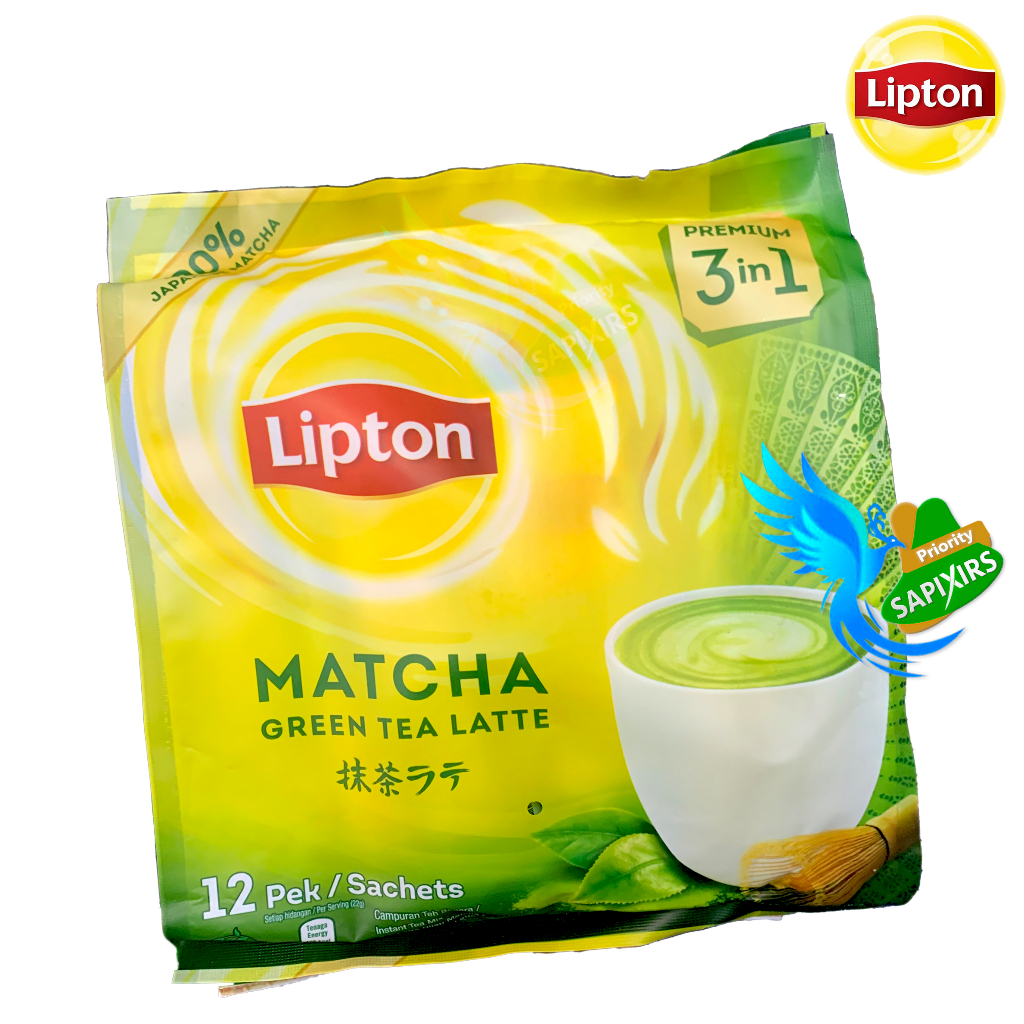 Lipton 3 in 1 Premium Matcha Green Tea Latte | Teh Hijau Matcha Lipton ...