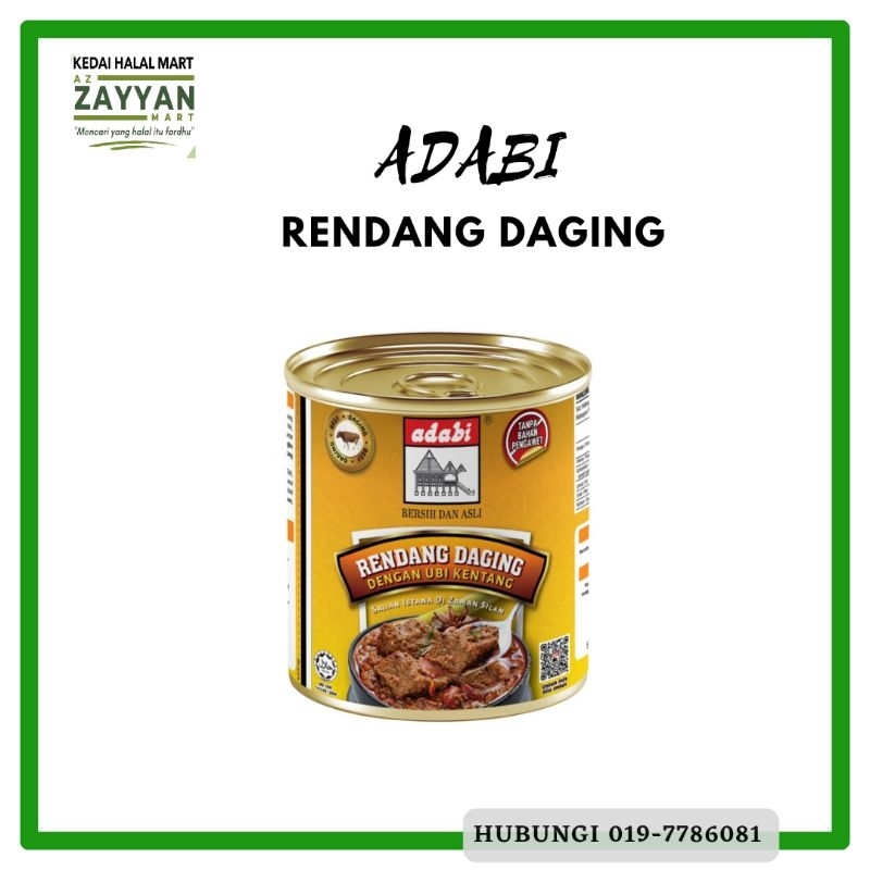 Rendang Daging/Beef Rendang 280g (Adabi) | Shopee Malaysia