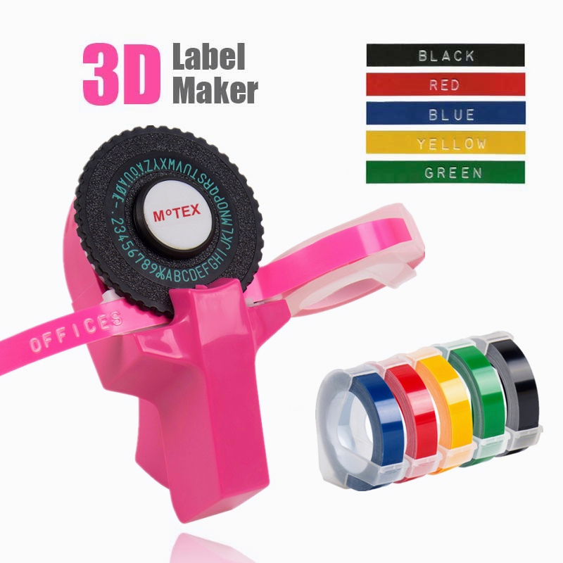 BYZ TAPE Handheld Emobossing Lable Maker Printer Manual Typewriter MINI ...