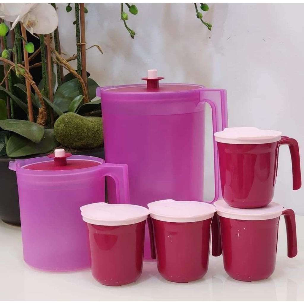 TUPPERWARE Gourmet Pitcher Mugs /BLOSSOM PITCHER 4.2L/ 2L or Blossom ...