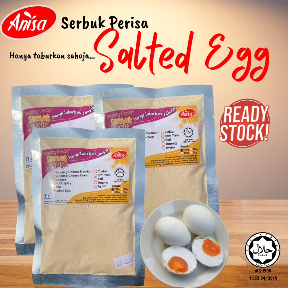 [1KG SALTED EGG] SERBUK PERISA SALTED EGG SEDAP HALAL HANYA TABURKAN ...