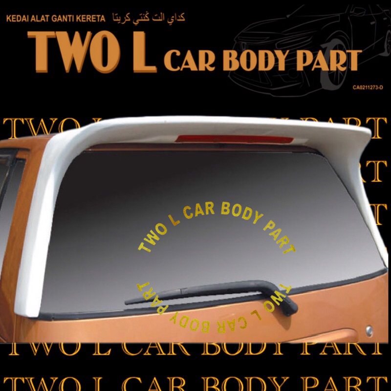 Perodua New Kancil Spoiler with led fibre material | Shopee Malaysia