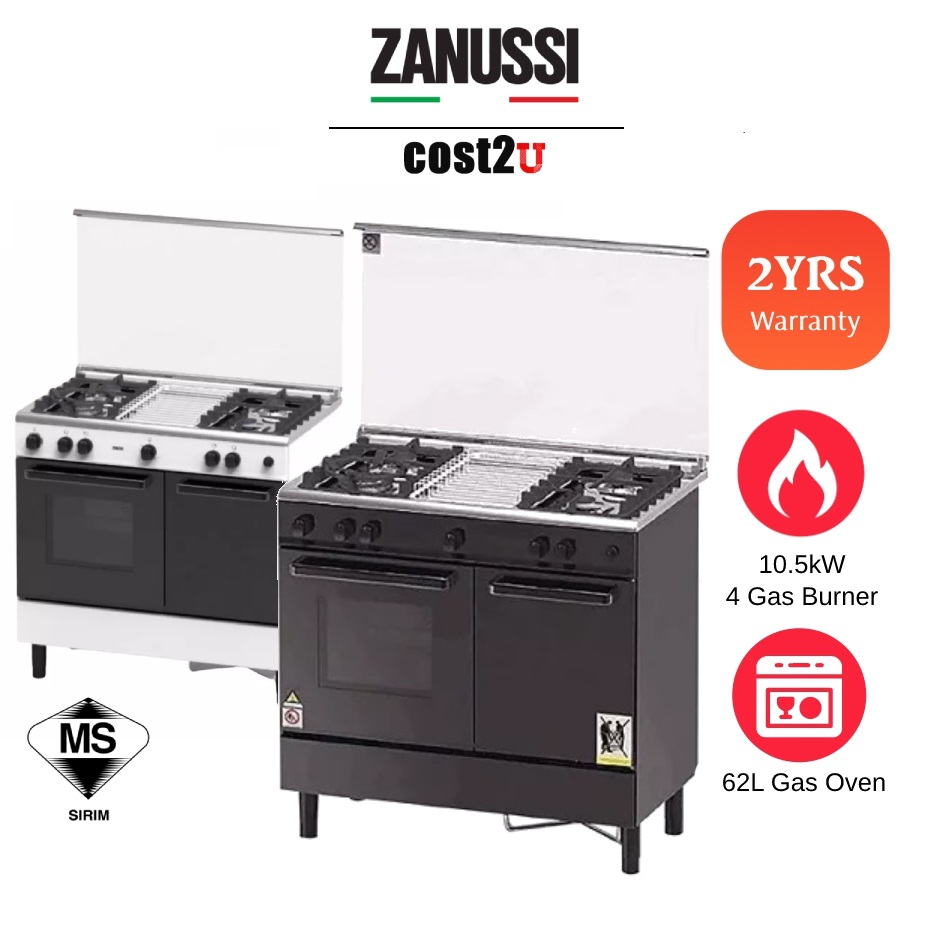 [DeliveryBySeller]Zanussi Freestanding Gas Cooker 4 Gas Burner & 62L ...
