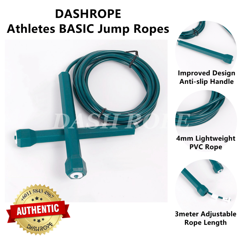 🔥Ready Stock🔥 DASHROPE Quality Basic Jump Rope PVC Cordless Ball ...