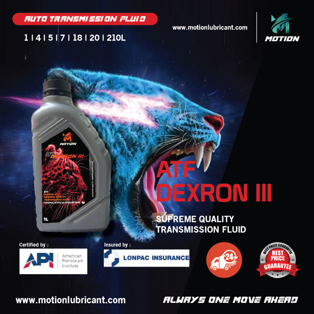 MOTION ATF DEXRON 3 DEXRON III 1L FULLY SYNTHETIC AUTOMATIC ...