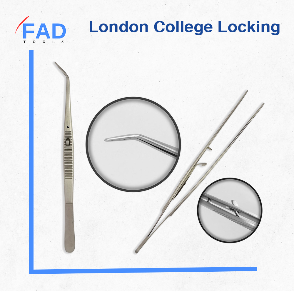CE Certified Stainless Steel London College Locking Tweezer for ...