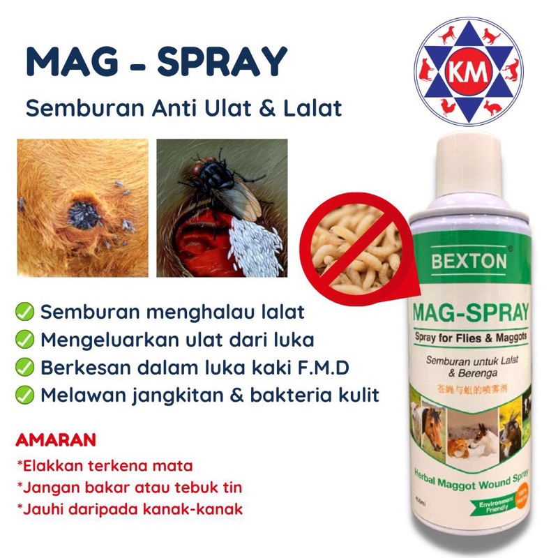 BEXTON MAGSPRAY (SPRAY FOR FLIES & MAGGOTS) | Shopee Malaysia