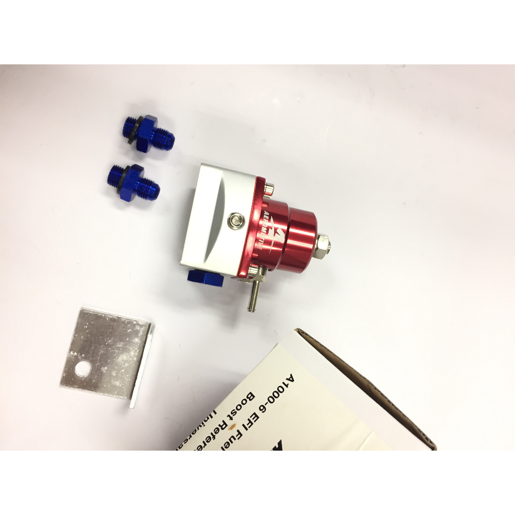 AEROMOTIVE® fuel regulator A1000-6 universal RED / BLACK BODY Without ...