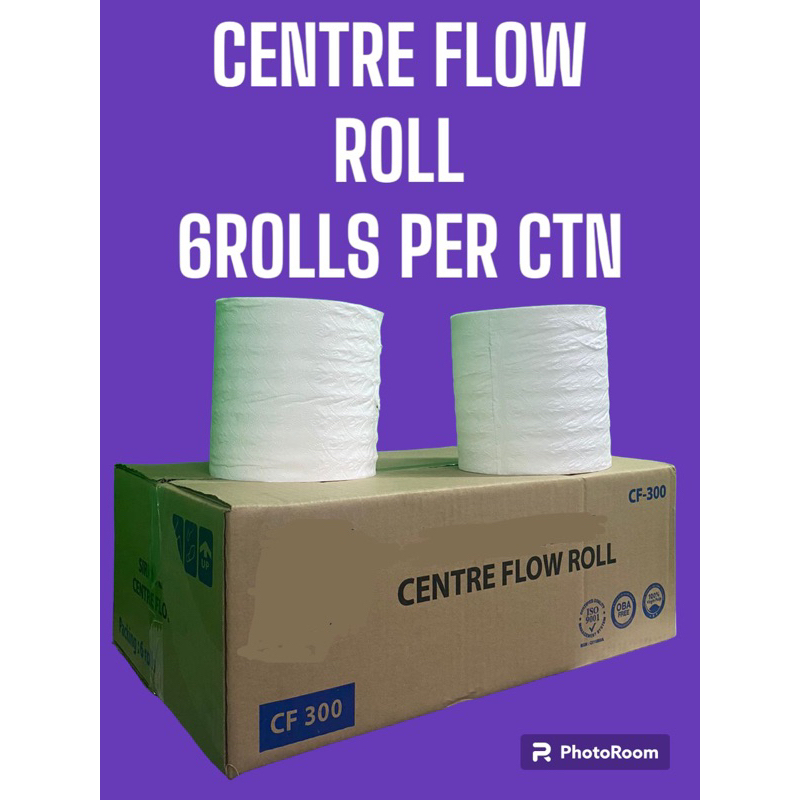 6 rolls CFT Center Pull Tissue Paper Centre Flow Tisu Single Pull Tisu ...
