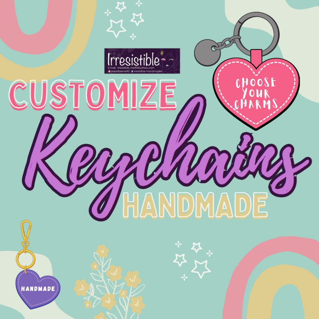 Customize Your own Keychains (Normal Size Charms / 4cm Acrylic) DIY ...