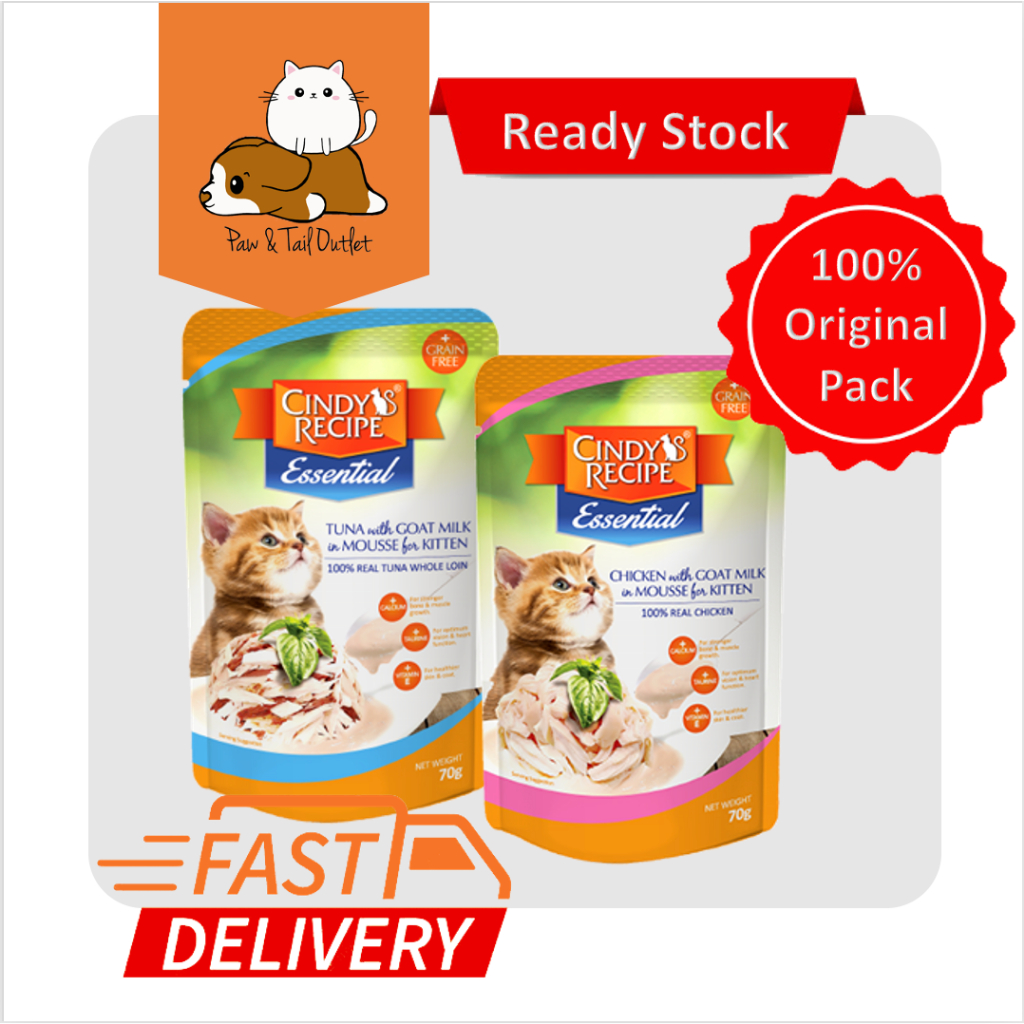 Cindy's Recipe Essential Wet Food Kitten/Cat Pouch | Shopee Malaysia