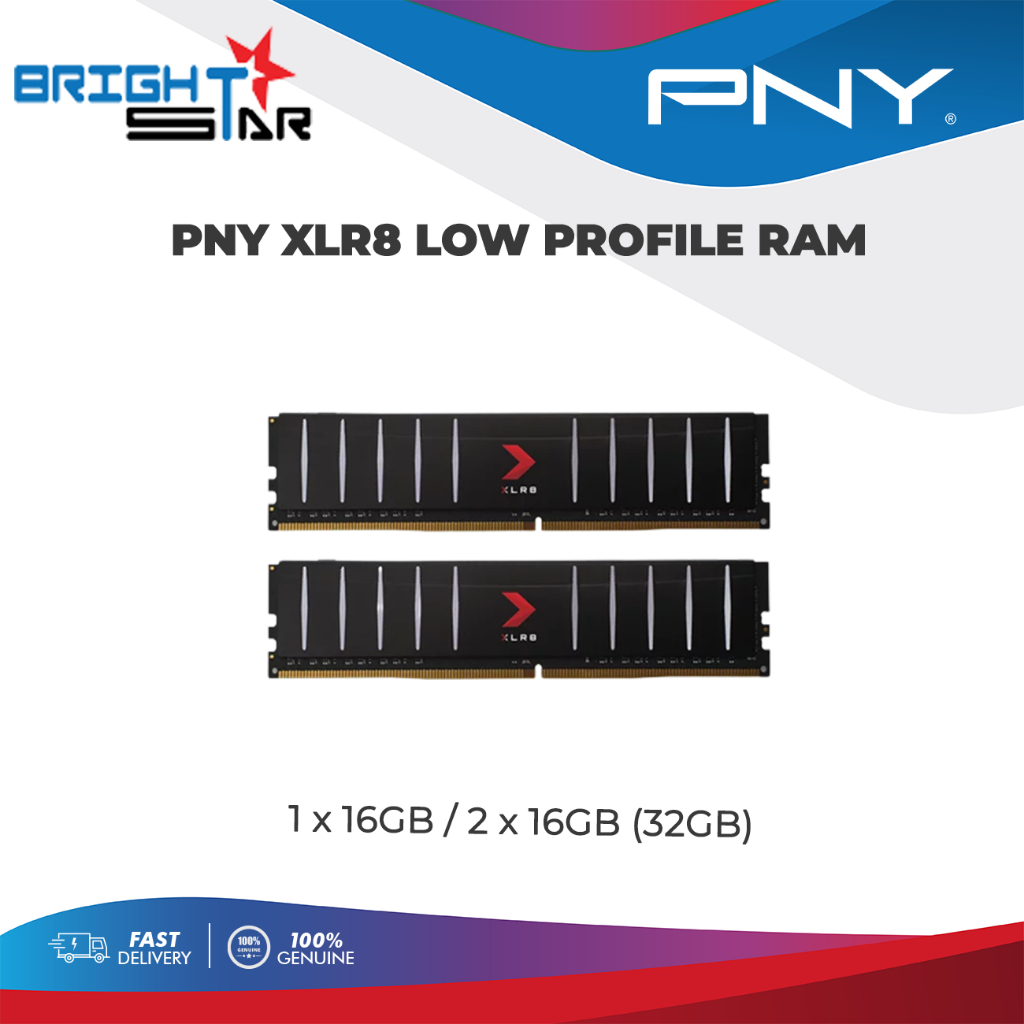 PNY XLR8 Low Profile Longdimm DDR4 - Black | Shopee Malaysia