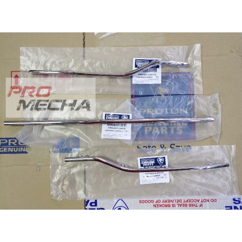 ORIGINAL PROTON SAGA VVT 2019~2022 REAR BUMPER LOWER MOULDING CHROME RH ...