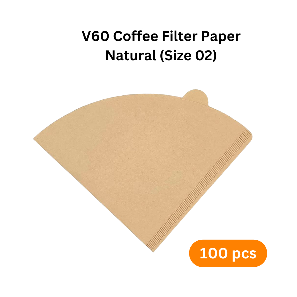 V60 Coffee Paper Filter, 01 / 02 Sizes, 100 pcs, Off White / Natural ...