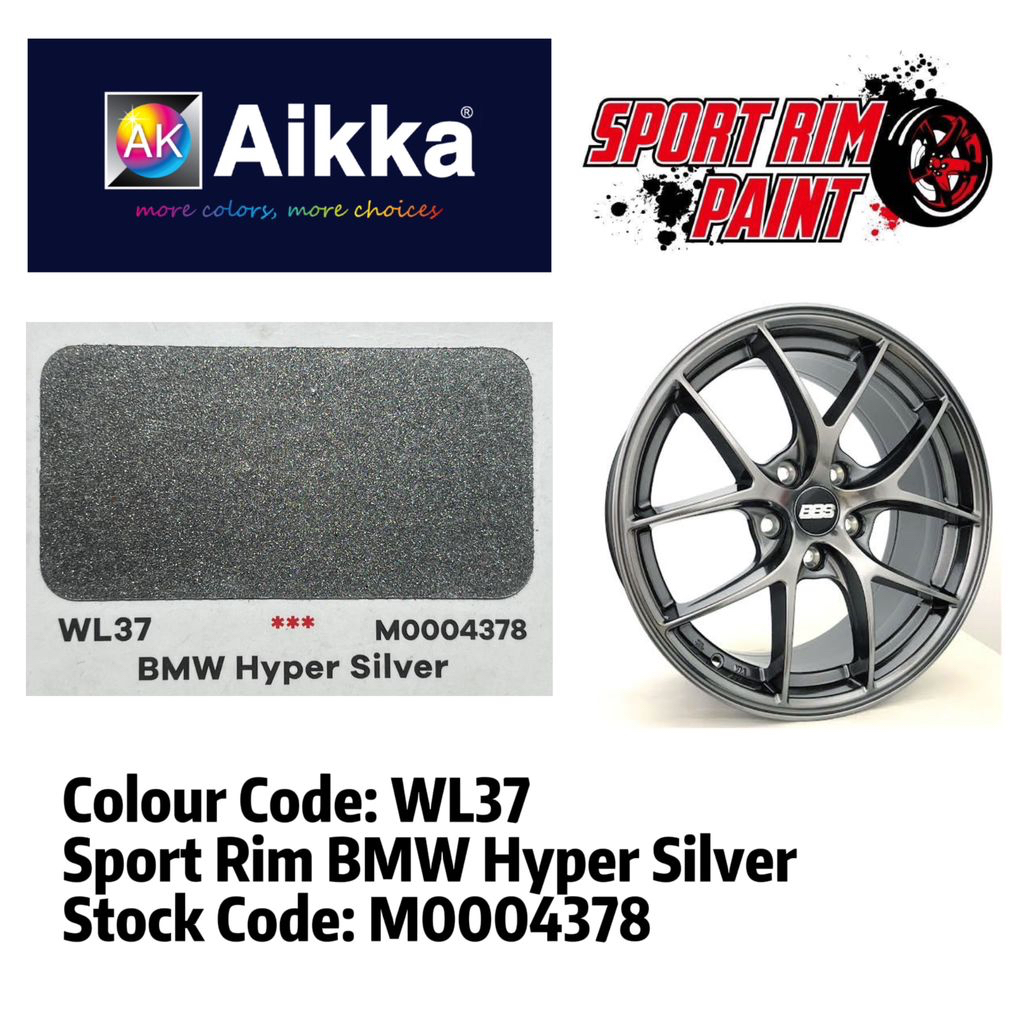 AIKKA SPORT RIM PAINT/ WL37 / BMW HYPER SILVER /CAR & MOTOR SPORT RIM ...