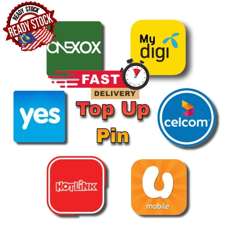 Mobile Top Up Reload(RM5-RM30) | Shopee Malaysia