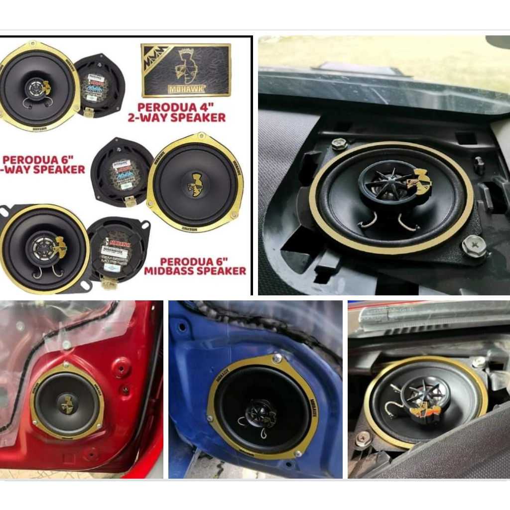 Mohawk M5 Gold Series PERODUA/PROTON OEM Plug N Play Speaker Myvi,Axia ...