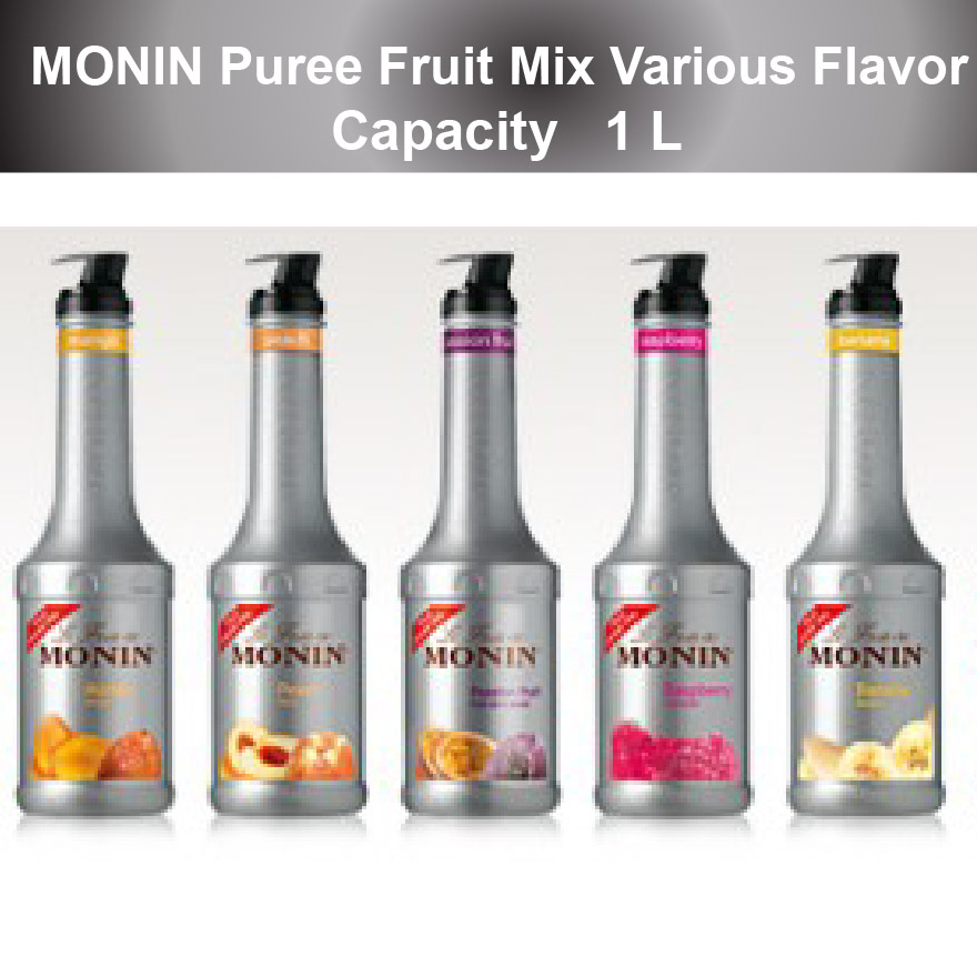 (Ready Stock)MONIN Puree Fruit Mix 1 Litre Various Flavors Strawberry ...