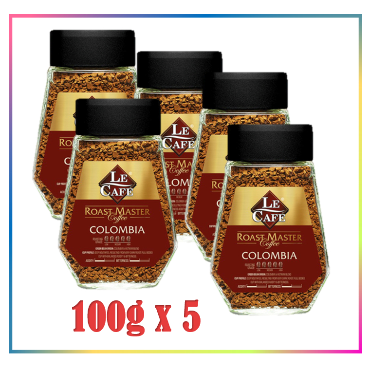 Le Cafe Roast Master Premium Import Gold Instant Coffee Colombia Brazil ...
