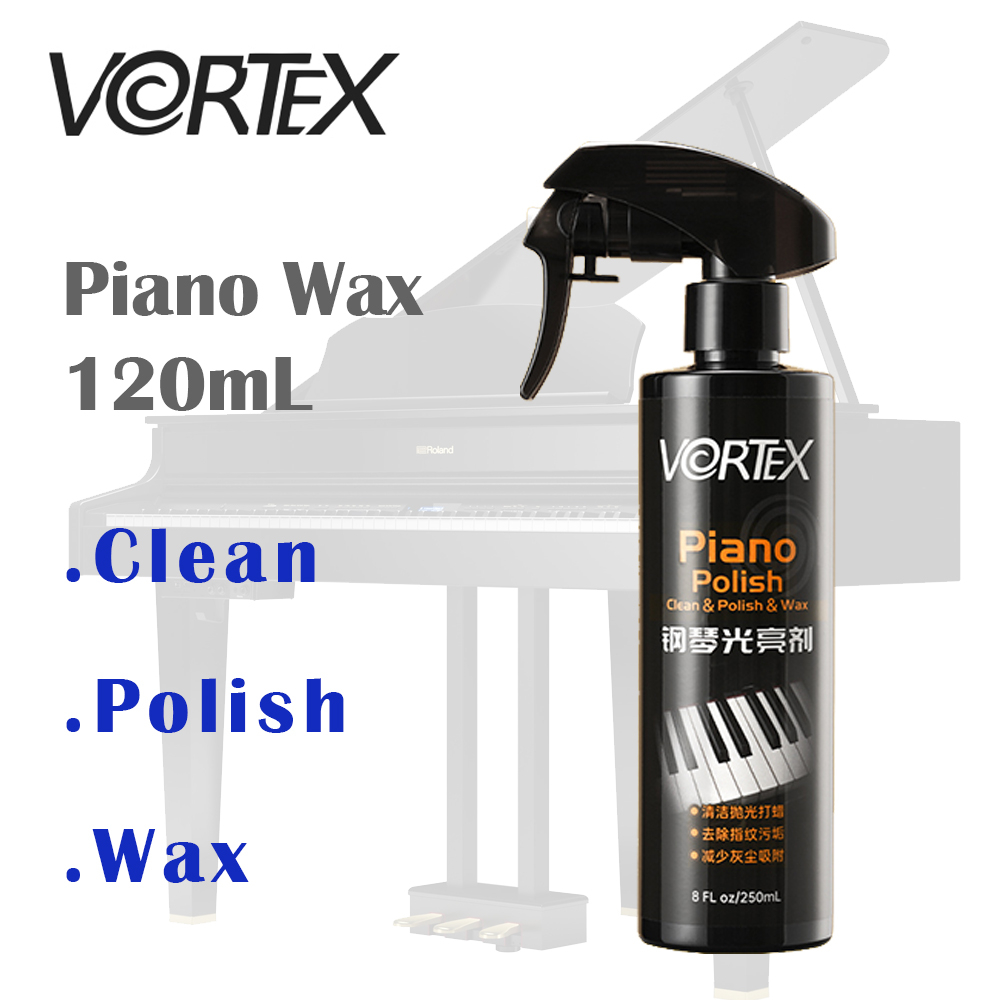 Vortex The Piano 3 in 1 Cleaner, Polish & Wax for Gloss Pianos. Guitar ...