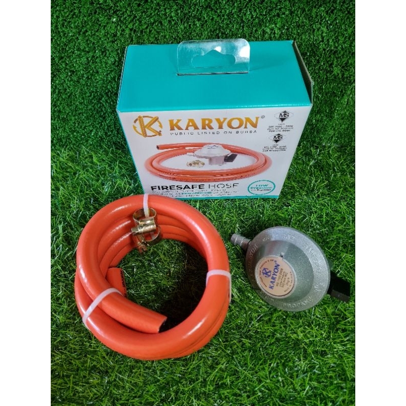 KARYON Firesafe LPG High Pressure Hose Set (Sirim Approved) 10mm x 1.5m ...