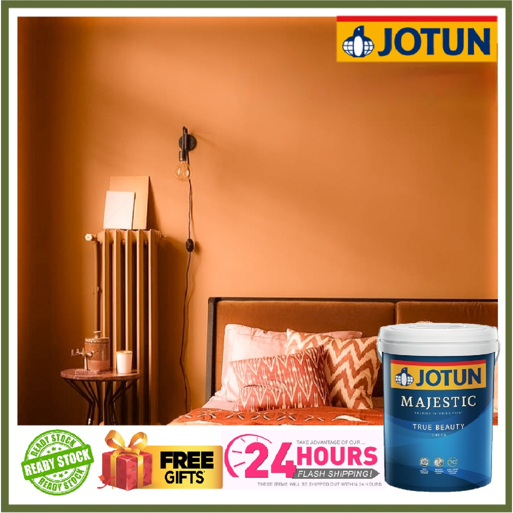 JOTUN 1L 2495 BURDAN Majestic True Beauty Sheen /Cat Dalam Kilat/Cat ...