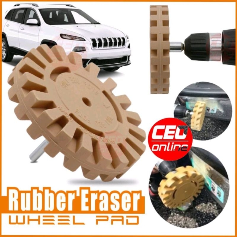 CEO 🇲🇾 4" 100mm Rubber Eraser Wheel Pad Rubber Disk Decal Eraser Wheel ...