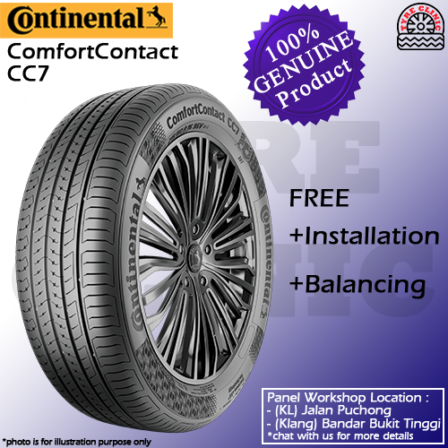 CONTINENTAL COMFORT CONTACT CC7 TYRE (195/55R15) (195 55 15) (195/55/15 ...