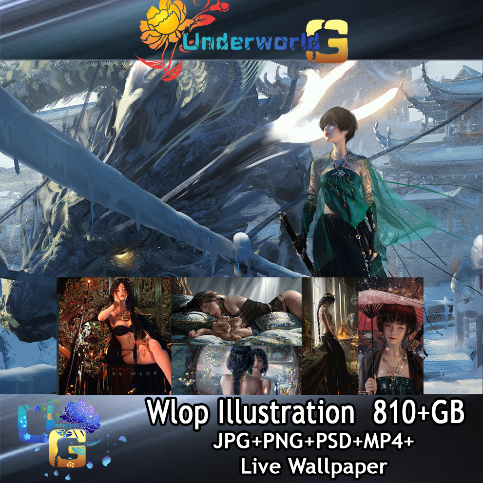 Wlop Best Official Illustration Collection + Wallpaper + Fgo + Waifu | Shopee Malaysia
