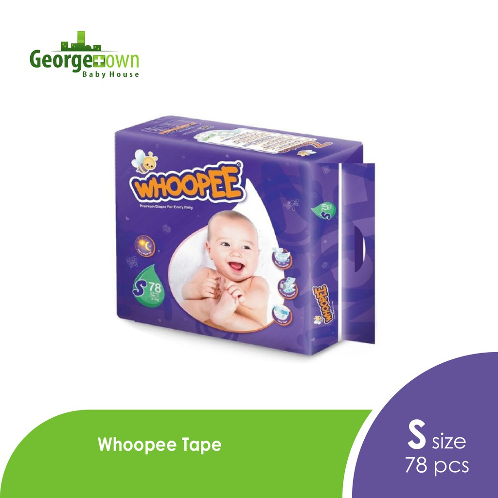 WHOOPEE PREMIUM DIAPER TAPE S 72S (GTG) | Shopee Malaysia