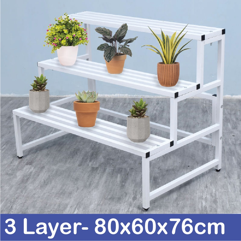 Rak Bunga Flower Rack Stand Outdoor Rak Pasu Bunga Bertingkat Outdoor ...