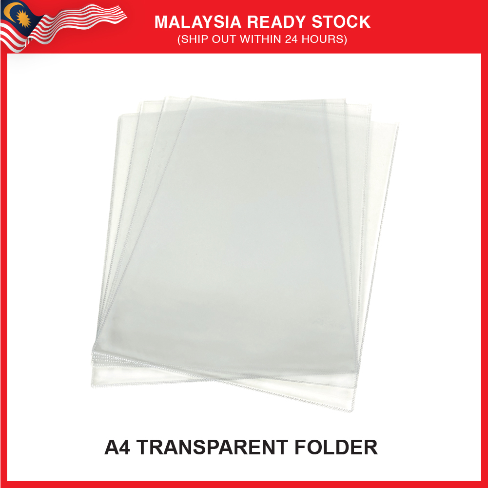 A4 Clear Paper Folder Transparent Folder U shape | Shopee Malaysia