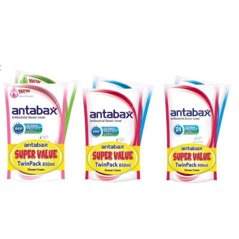 Antabax Antibacterial Shower Cream Super Value Twin Pack (850mlx2/900mlx2) | Shopee Malaysia