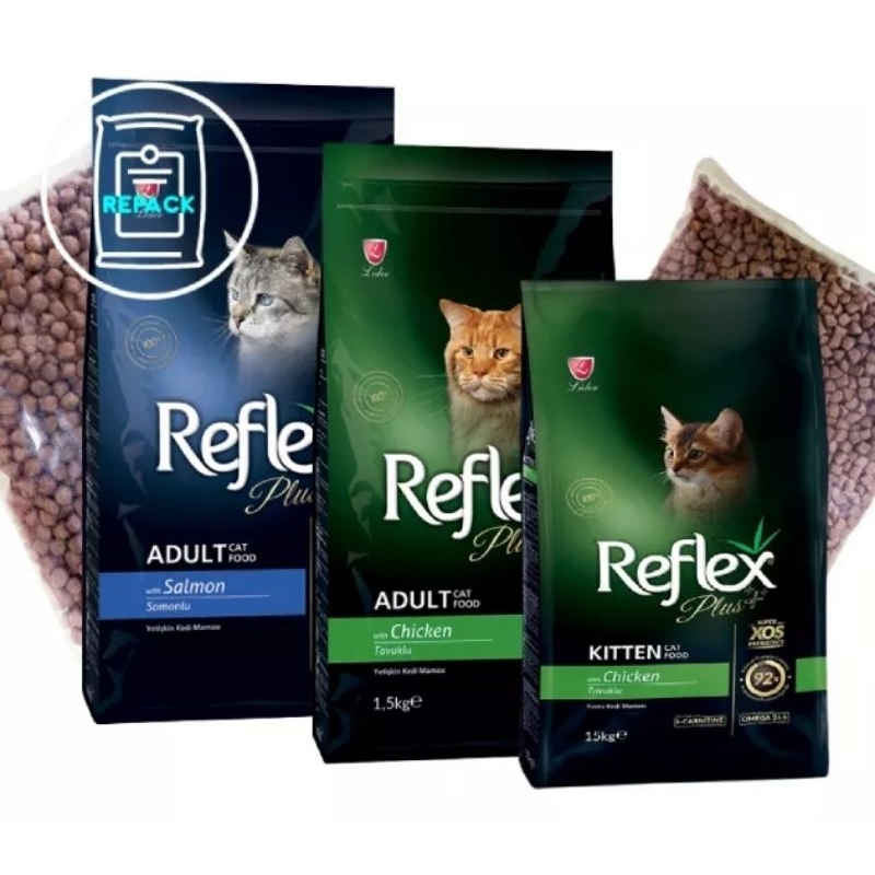 Reflex Plus - Salmon and Chicken Adult/Kitten (Repack 1KG and 2KG ...
