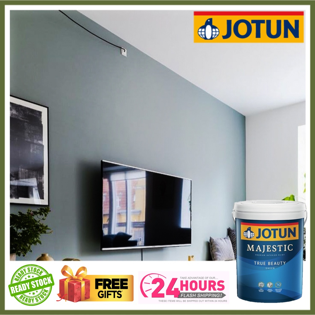 JOTUN 15L 6351 TENDER GREEN Majestic True Beauty Sheen /Cat Dalam Kilat ...