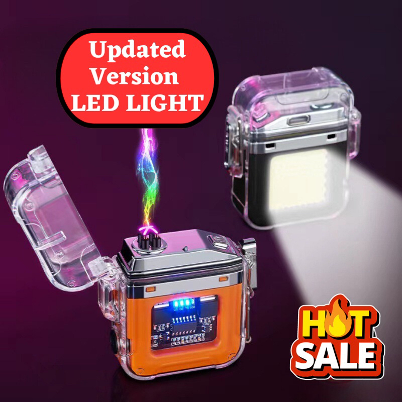 [HighQuality] Lighter Electronic USB Rechargeable Lighter Transparent ...