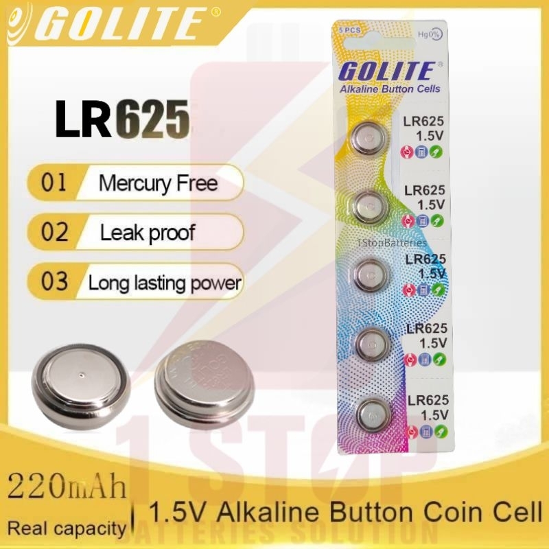 Golite LR625 1.5V Alkaline Battery LR625 V625U E625 LR625G MR9 PX625A ...