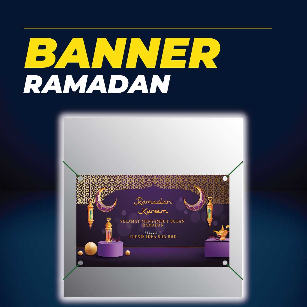 BANNER SAMBUTAN BULAN RAMADAN | RAMADAN KAREEM | SELAMAT BERPUASA ...