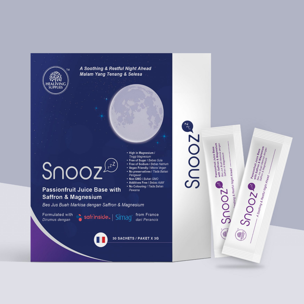 Snooz Passionfruit Juice Base with Saffron & Magnesium (3g x 30's ...