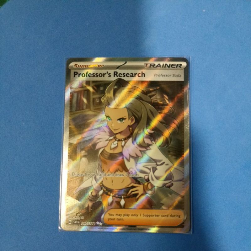 POKEMON TCG PROFESSOR'S RESEARCH FULL ART 240/198 ULTRA RARE | Shopee ...