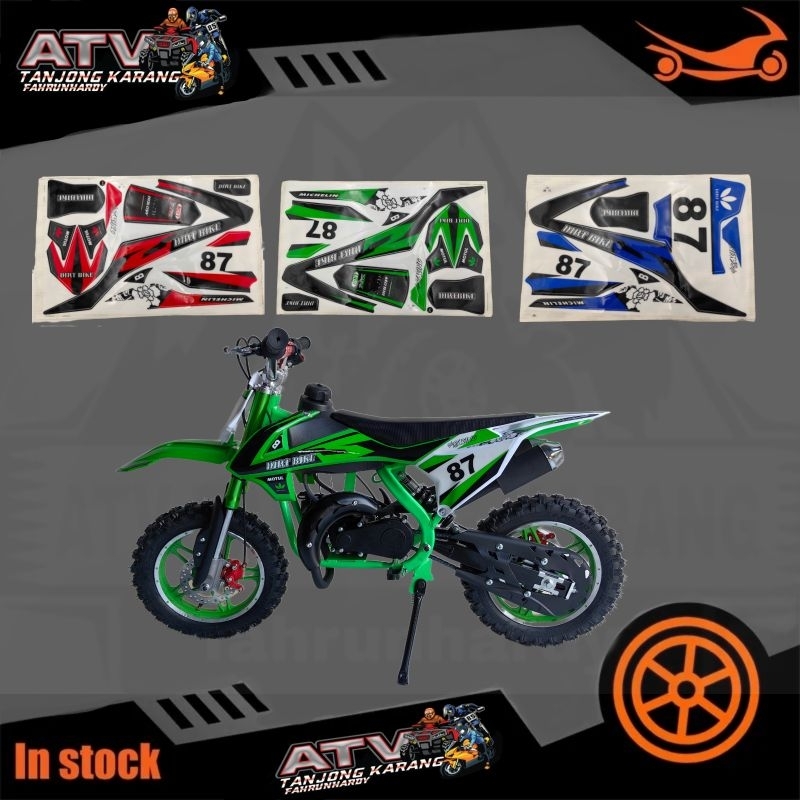Decal plastic body sticker for Pocket bike dirt bike mini bike 49cc ...