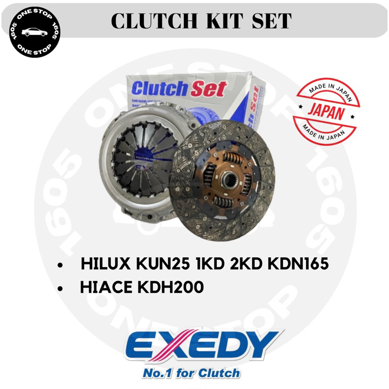 TOYOTA HILUX KUN25 1KD 2KD KDN165 DIESEL HIACE KDH200 JAPAN EXEDY ...
