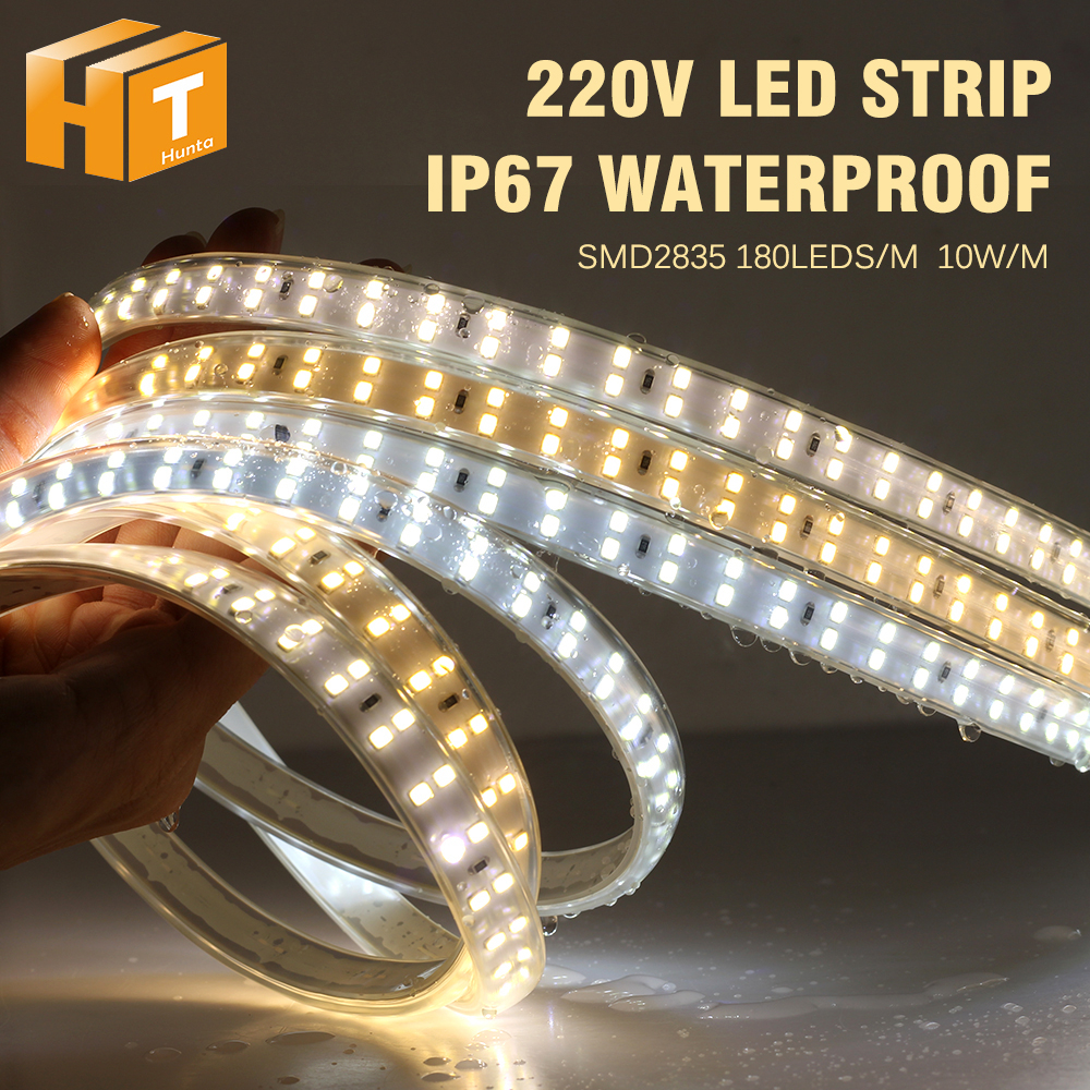 220V LED Strip Light 180LEDs/m 13mm High Brightness LED Light Strip ...