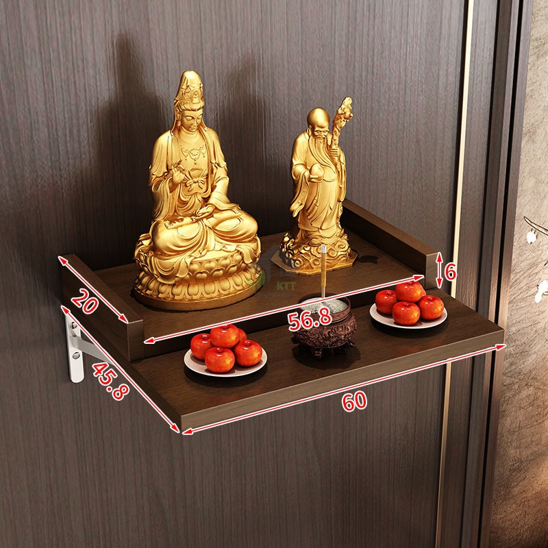 new Wall-Mounted Buddha Shrine Cabinet Buddha Shrine Enshrine God of Wealth Guanyin Bodhisattva ...