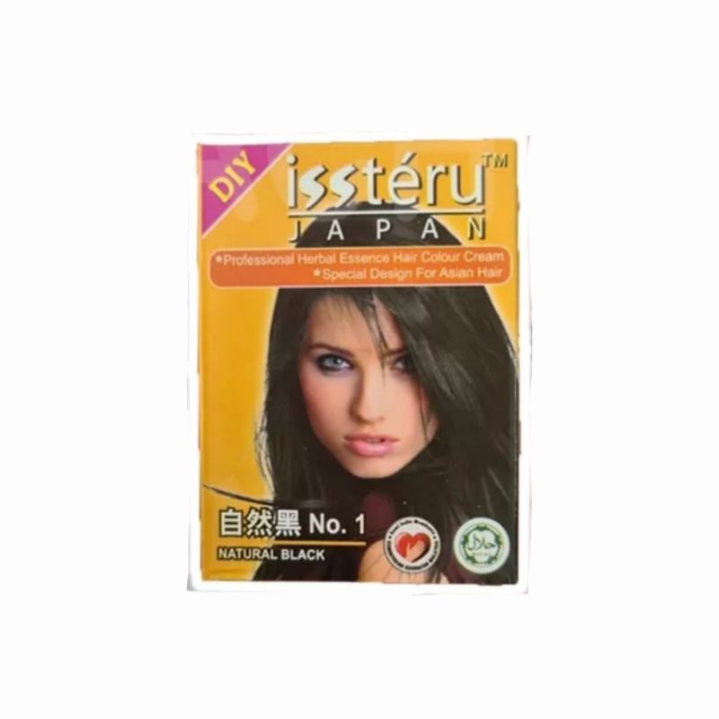 Issteru Colour Hair Dye 25ml / Natural Black / Pewarna Rambut Hitam ...