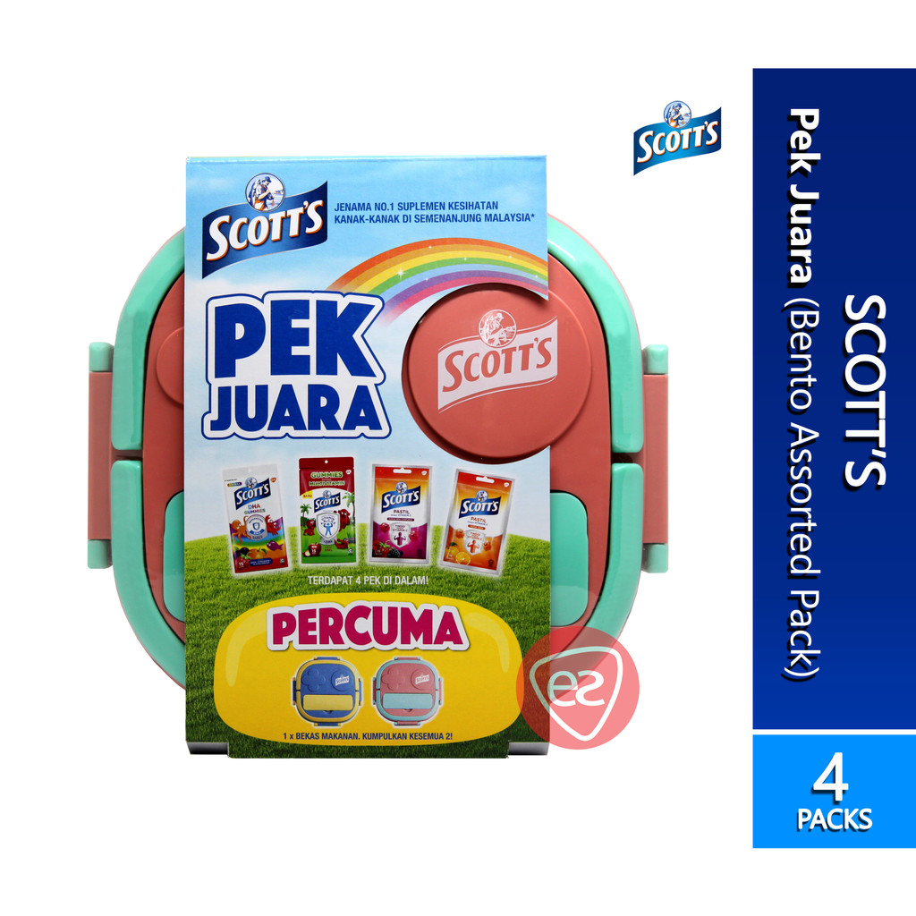 SCOTT'S CHAMPION PACK / PEK JUARA FREE BENTO BOX (ASSORTED SCOTT'S ...