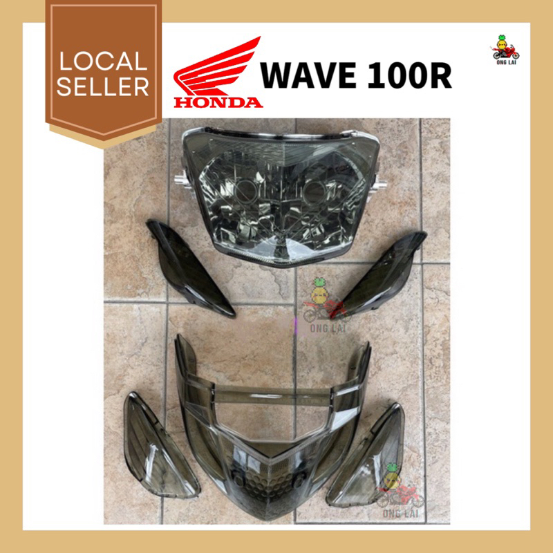 HONDA WAVE 100R TINTED HEAD LAMP SIGNAL COVER COMBO DEPAN TAIL LAMP ...