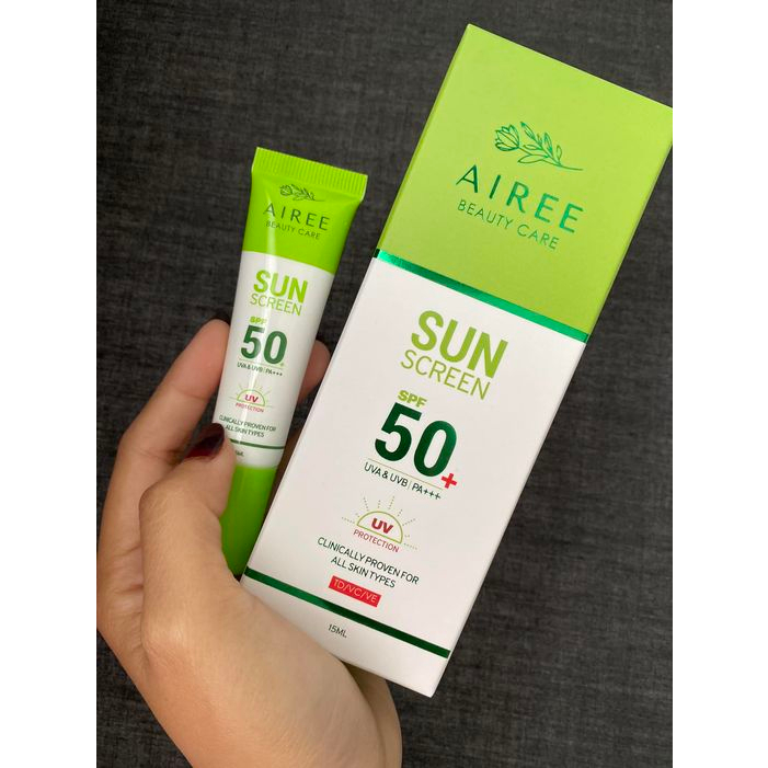 🌿 AIREE Sunscreen SPF50 15ml | UV protection For All Types Of Skin ...
